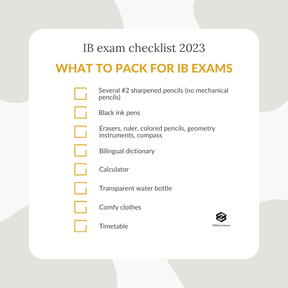 IB exam checklist: everything you need to pack for your IB exams in ...